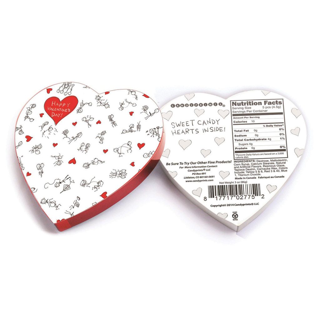 Candyprints Happy Valentines Day Stick Figure Box - SutraVibes
