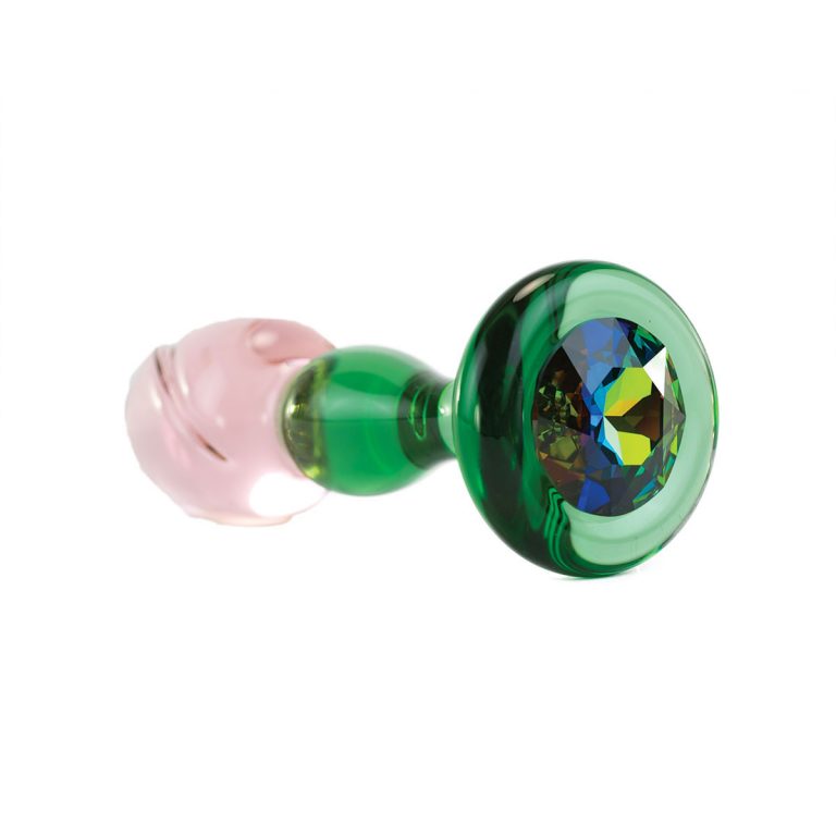 Crystal Delights Rose Bud Plug - Pink - SutraVibes